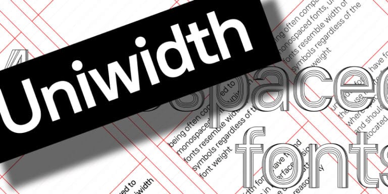 Les typos Uniwidth - La grande Ourse